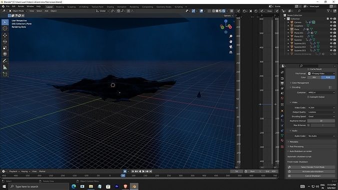 ocean animated 3D model animated | CGTrader