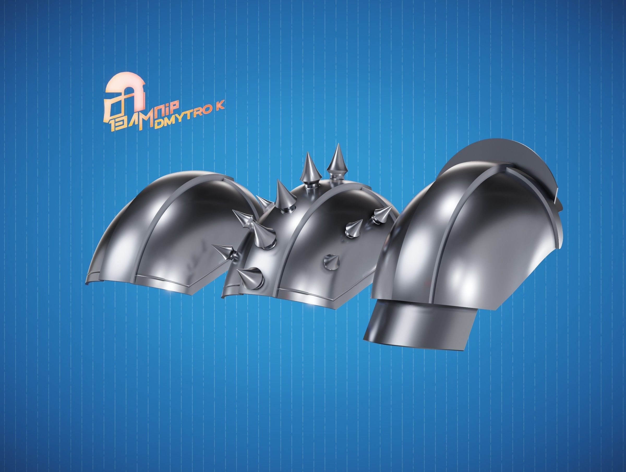 Custom Din Djarin Shoulder Pauldrons 3D model 3D printable | CGTrader