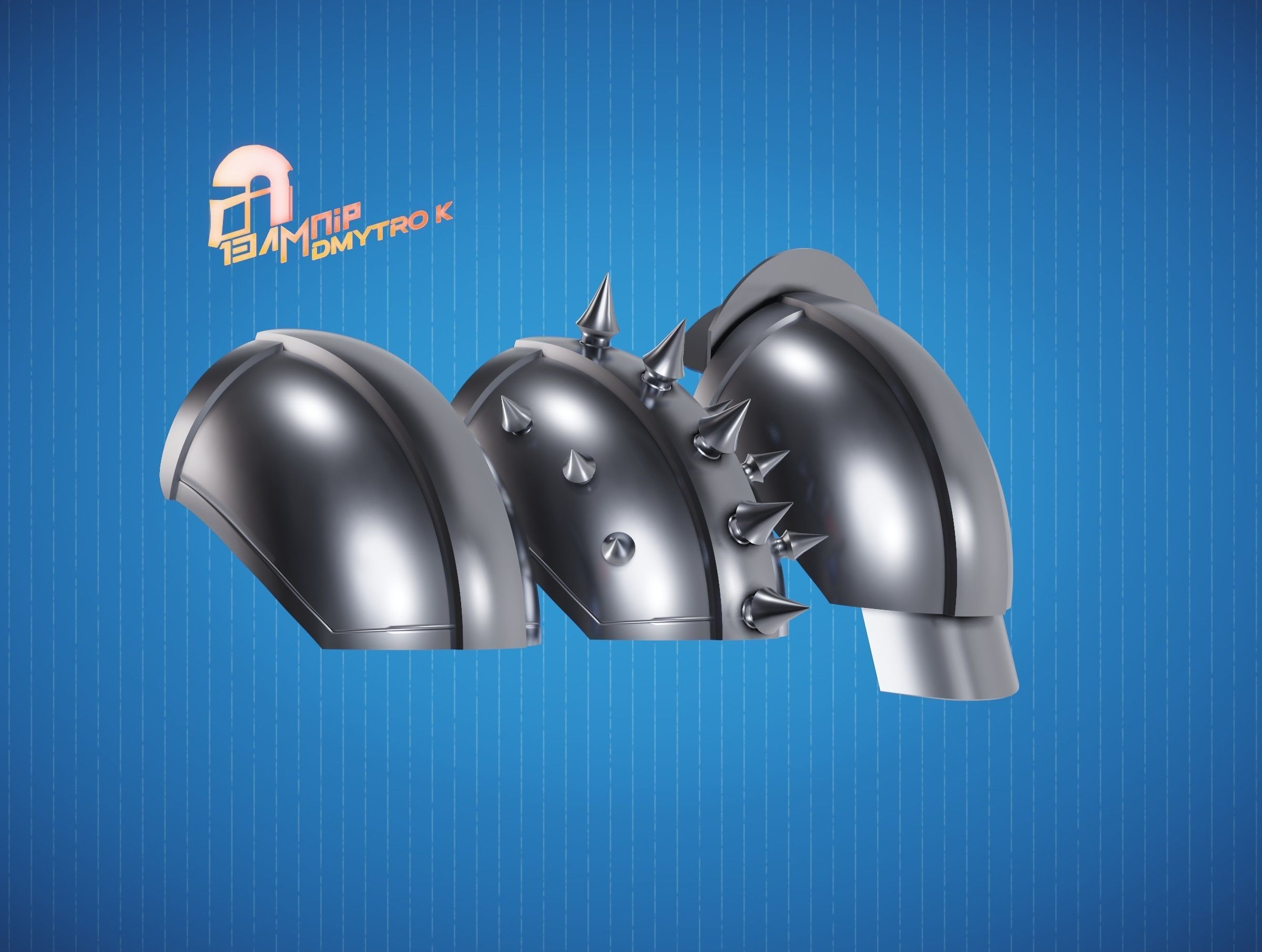 Custom Din Djarin Shoulder Pauldrons 3D model 3D printable | CGTrader