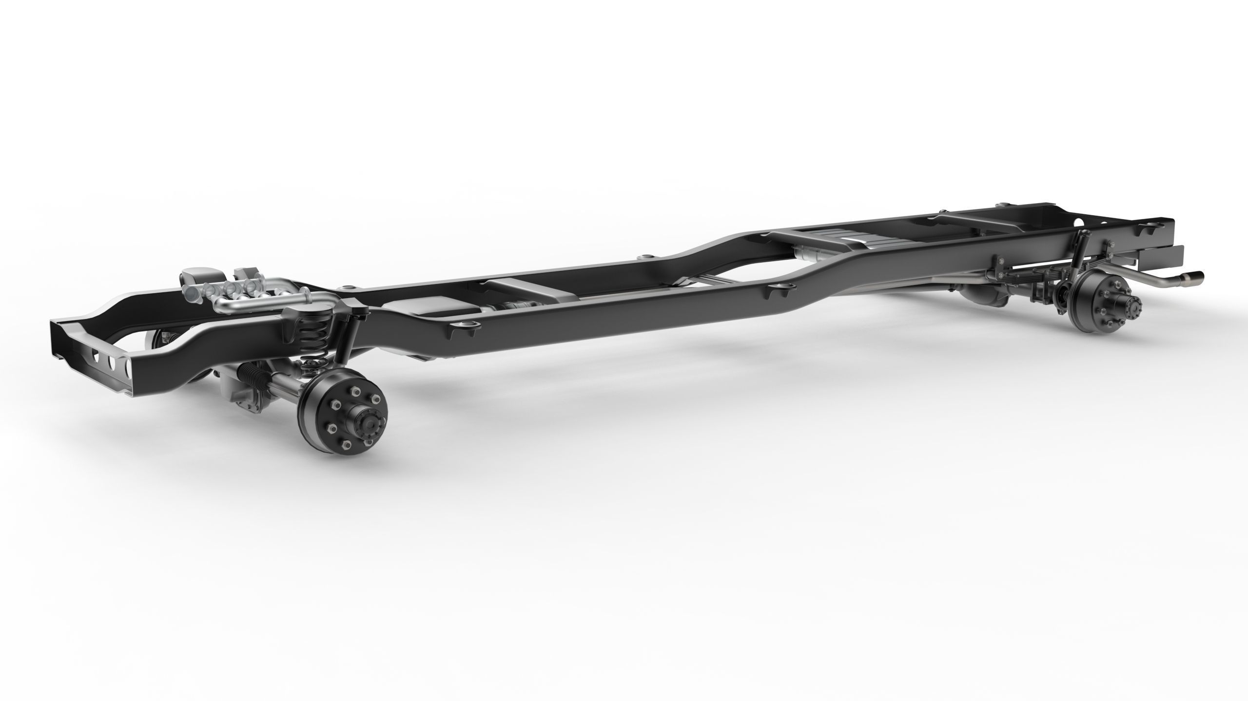 Pickup Chassis 4WD 3D model | CGTrader