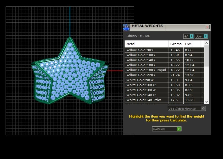 Star diamond ring v2 3D model 3D printable | CGTrader