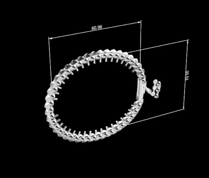 Clash bracelet no diamond 3D model 3D printable | CGTrader