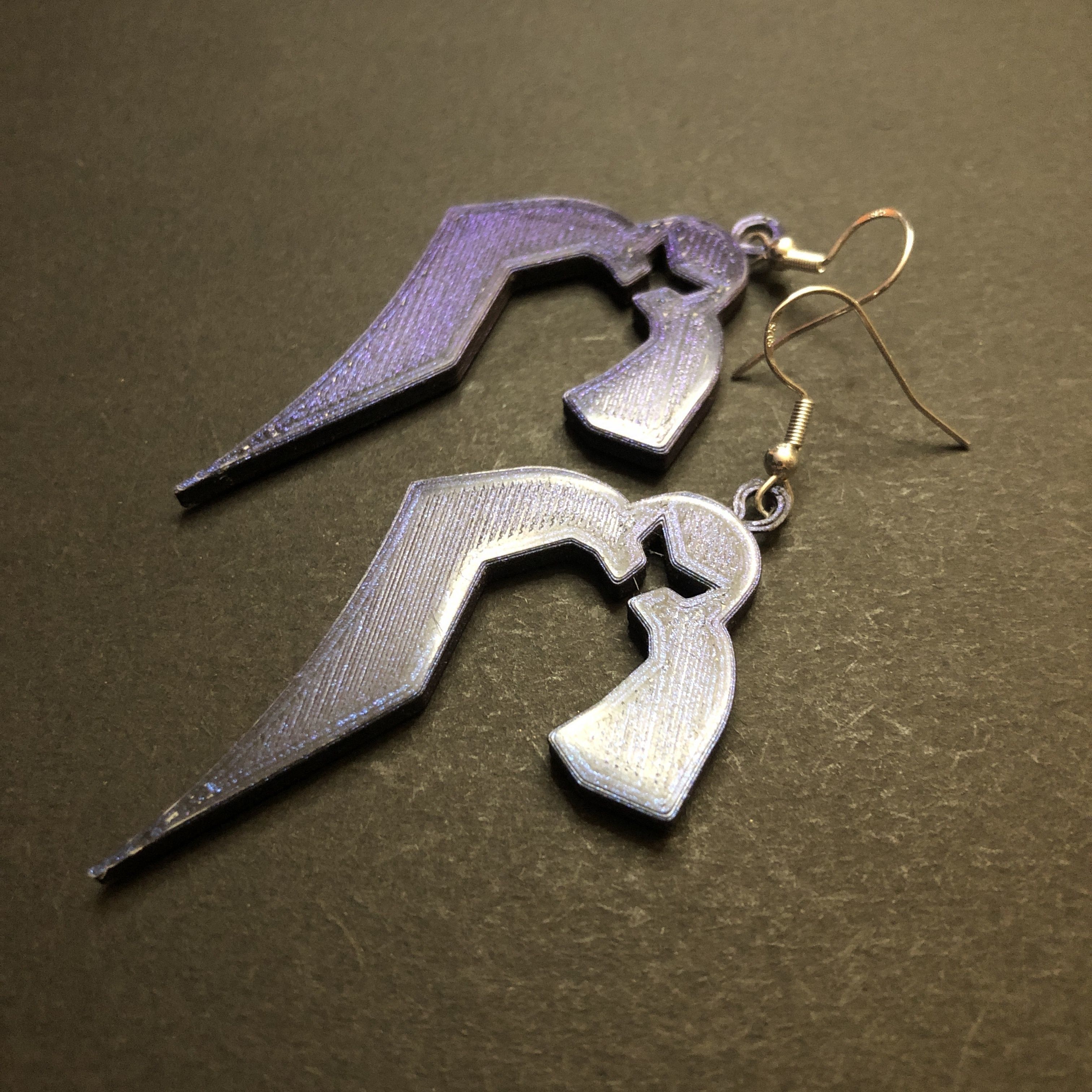 Emblem of The Obsidian Order Earrings 3D model 3D printable | CGTrader