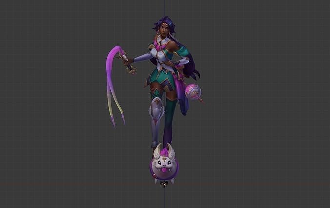 3D model Star Guardian Nilah League of Legends 3D Model Low-poly 3D ...