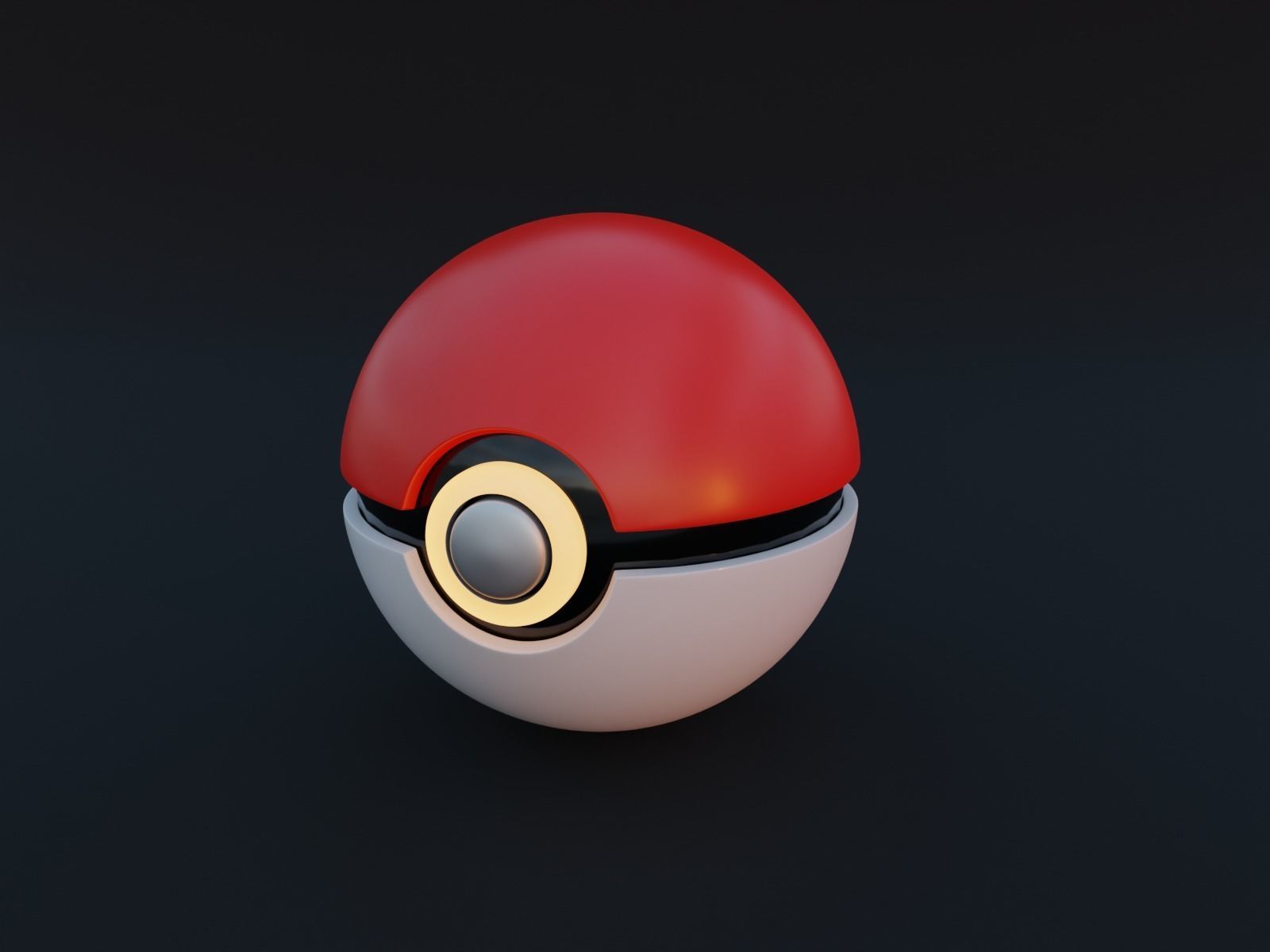 3D model Pokeboll pokemon ball VR / AR / low-poly | CGTrader