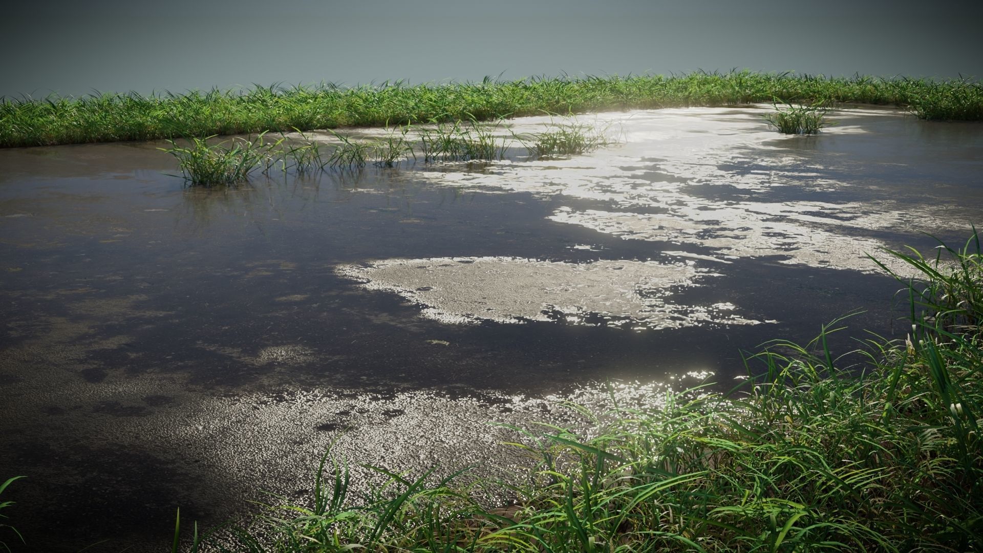 8ft by 12ft Slab of Farm Pavement 3D model | CGTrader