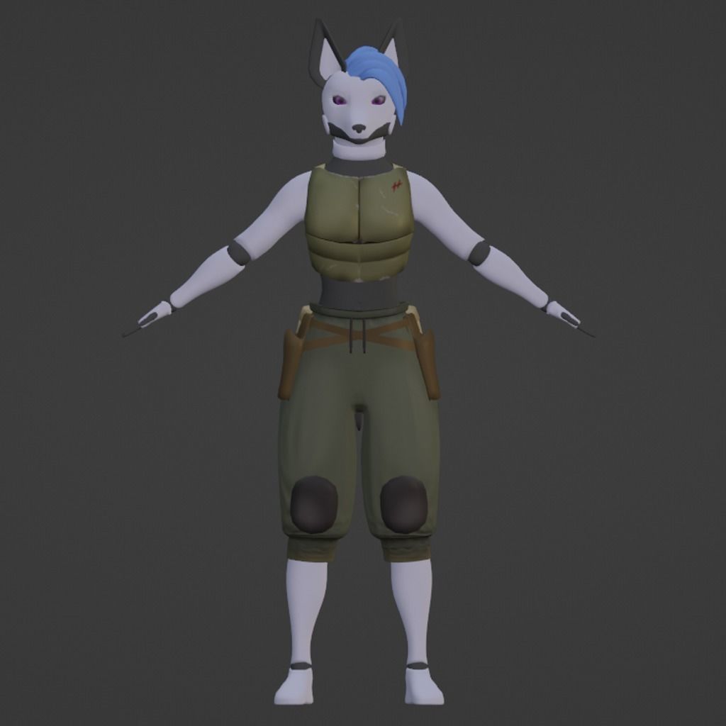 3D model Furry Robot For VrChat and animation VR / AR / low-poly | CGTrader