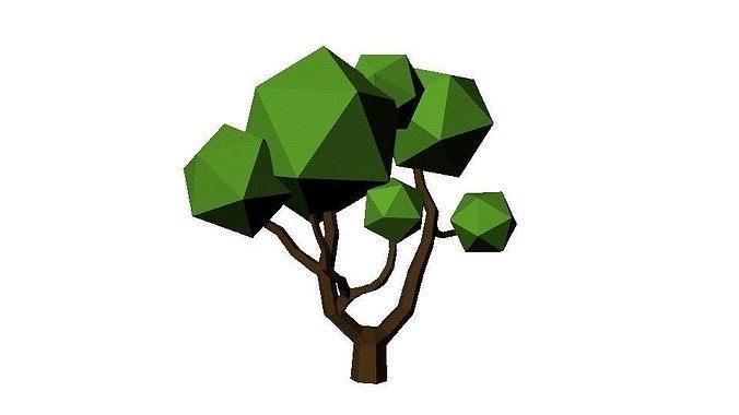 3D model simple tree VR / AR / low-poly | CGTrader