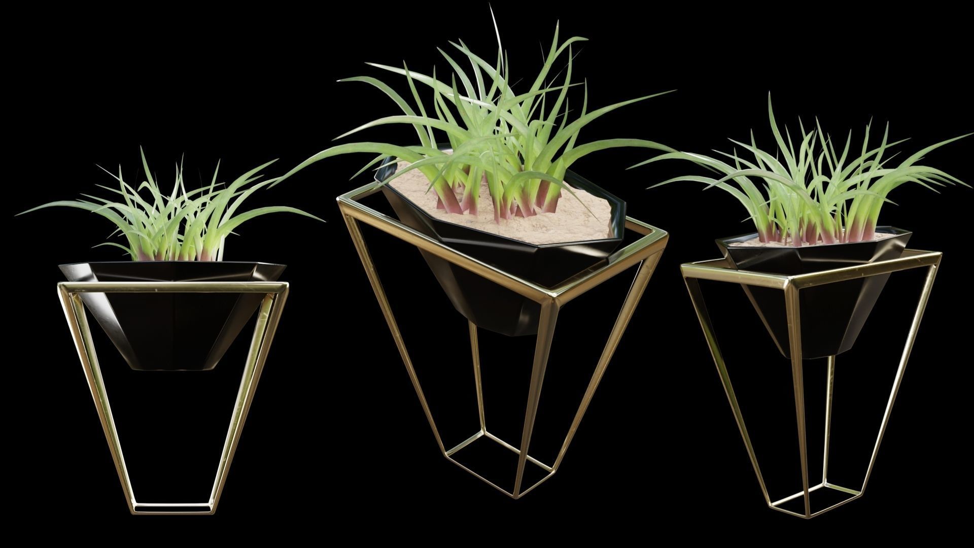 3D model Modern Pots Pack VR / AR / low-poly | CGTrader