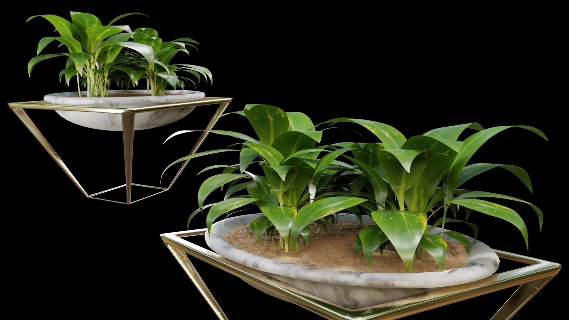 3D model Modern Pots Pack VR / AR / low-poly | CGTrader