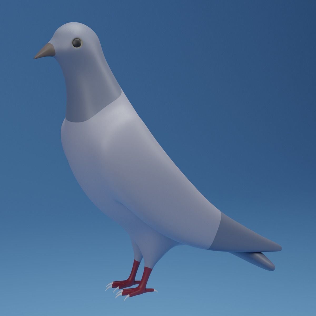 3D model Cartoon Cute Pigeon Dove VR / AR / low-poly | CGTrader