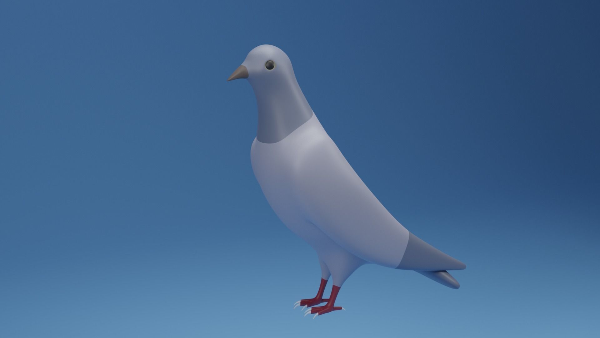 3D model Cartoon Cute Pigeon Dove VR / AR / low-poly | CGTrader