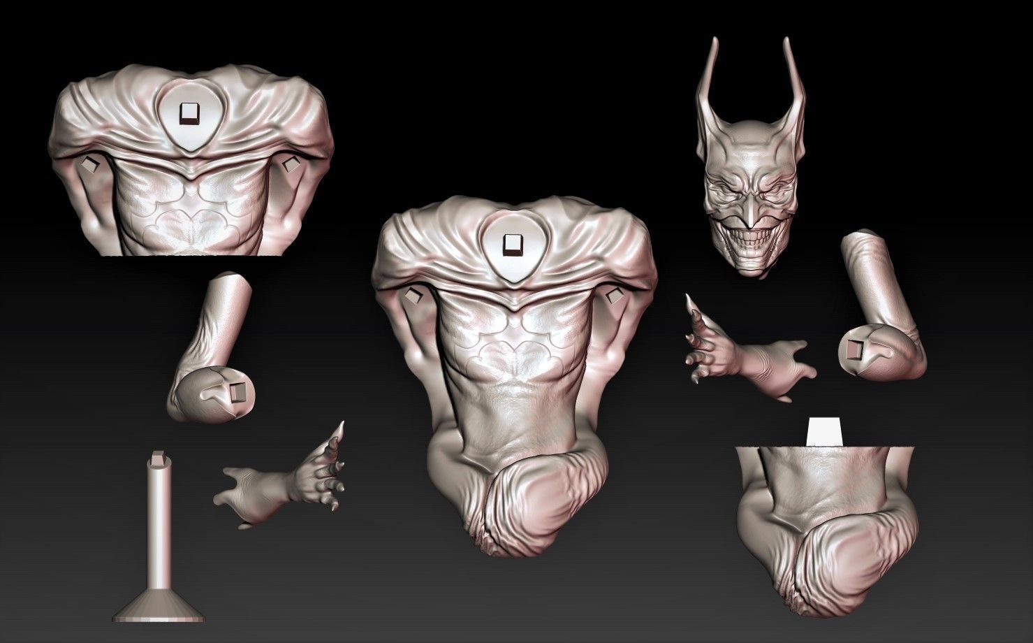 Bat Badman 3D model 3D printable | CGTrader