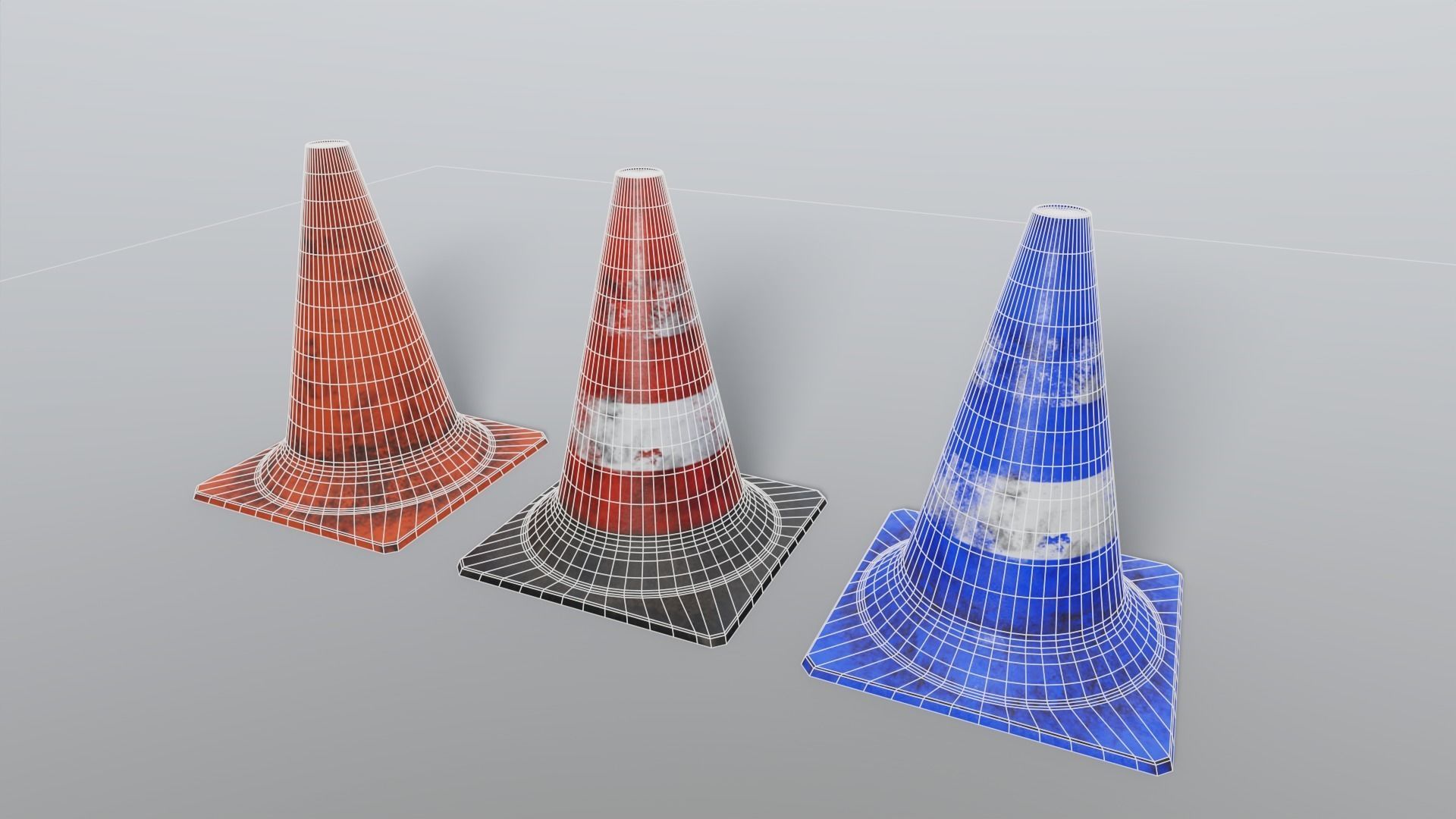 Traffic Cones 3D model | CGTrader
