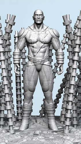 BLACK ADAM 3D print model 3D model 3D printable | CGTrader