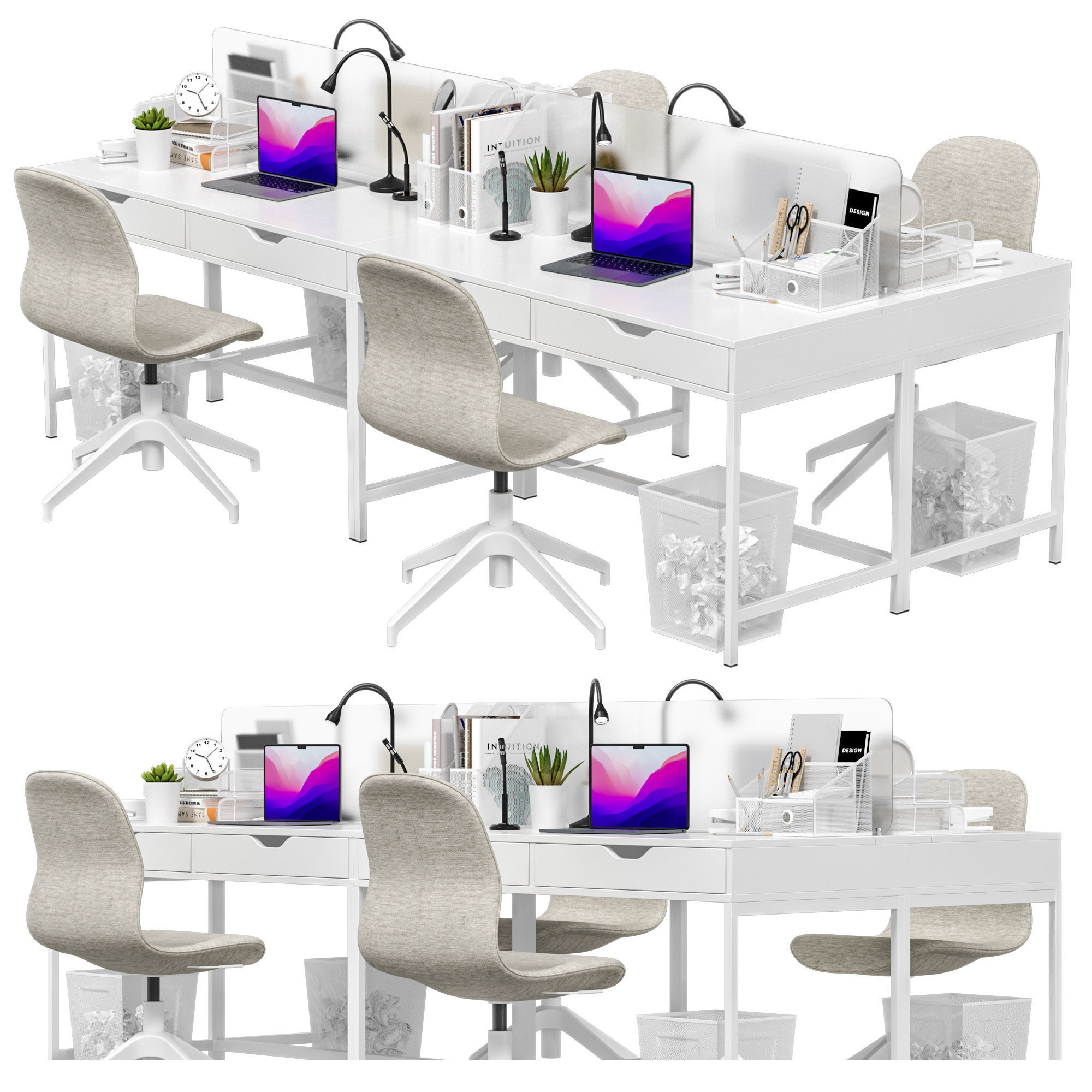 IKEA - Office workplace - Office workplace 11 3D model | CGTrader