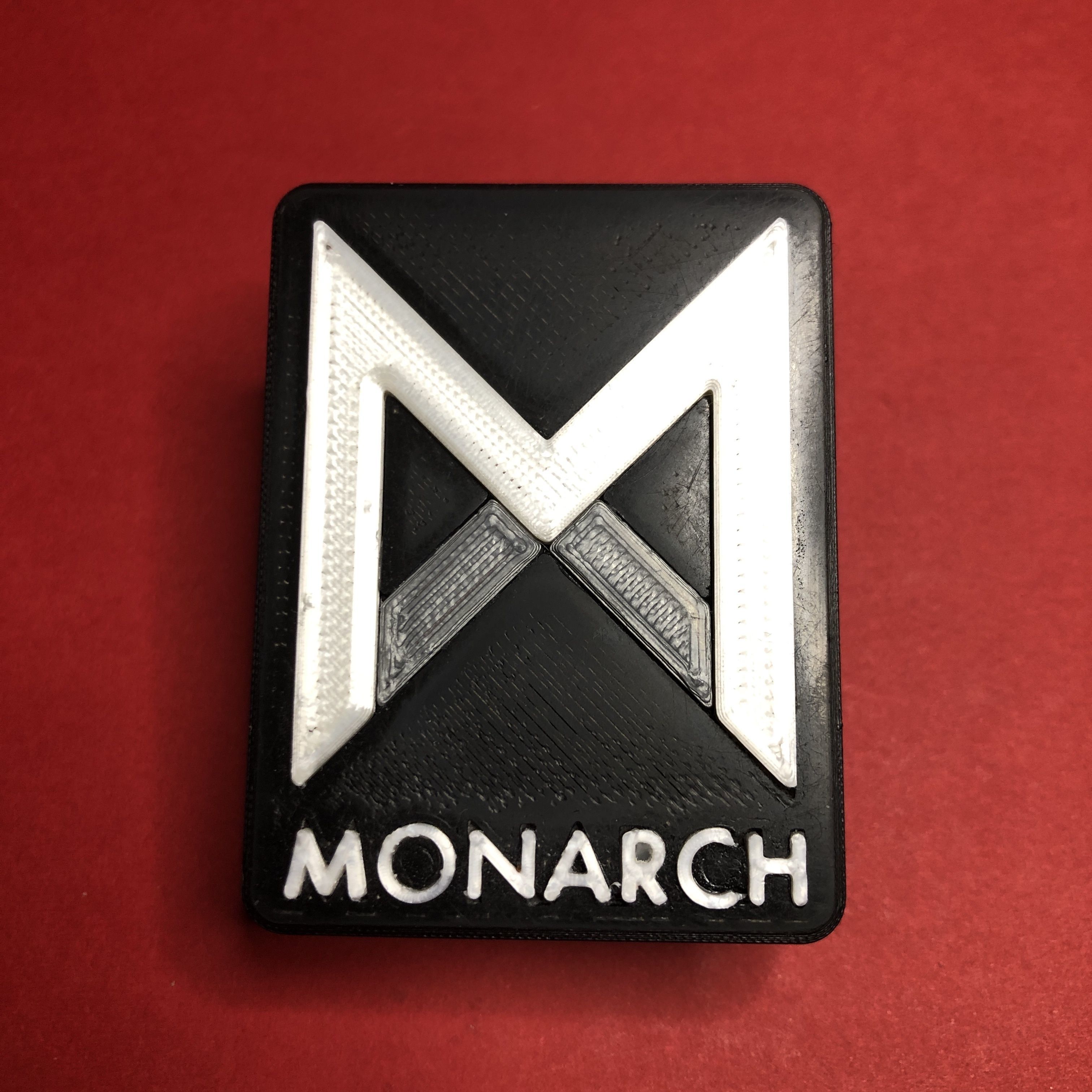 Monarch Logo Badge 3D model 3D printable | CGTrader