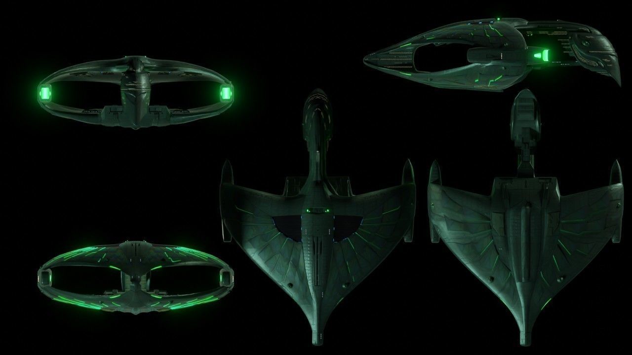 3D model Romulan Warbird - Enhanced D-Deridex Class based on Star Trek ...