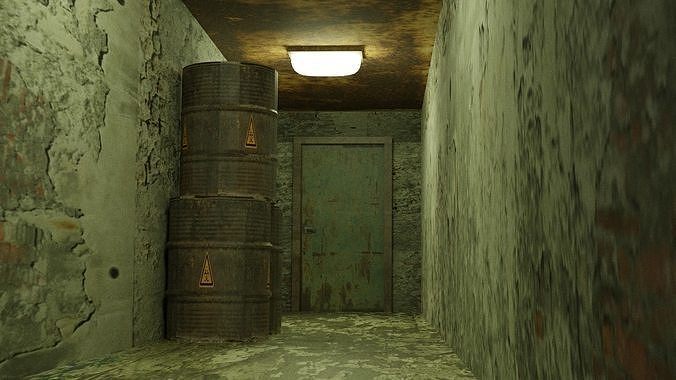 Creepy Corridor Scene free 3D model | CGTrader