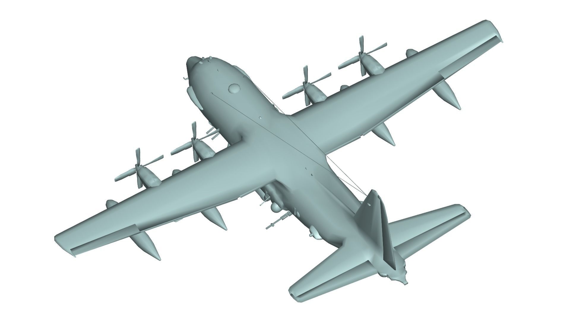 Lockheed AC-130 3D model | CGTrader