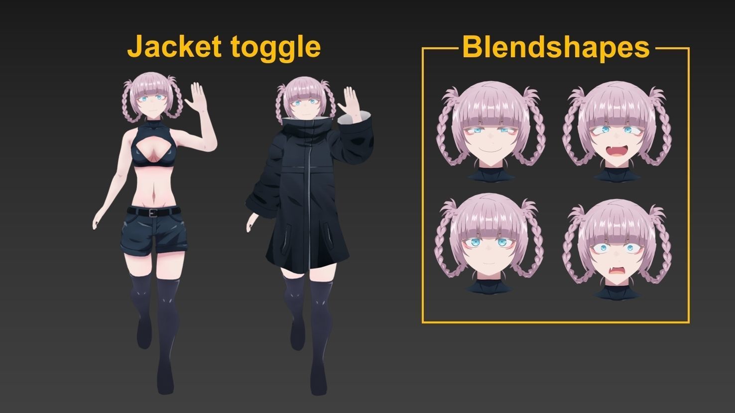 Nazuna Nanakusa Call of the Night VRChat 3D model rigged | CGTrader