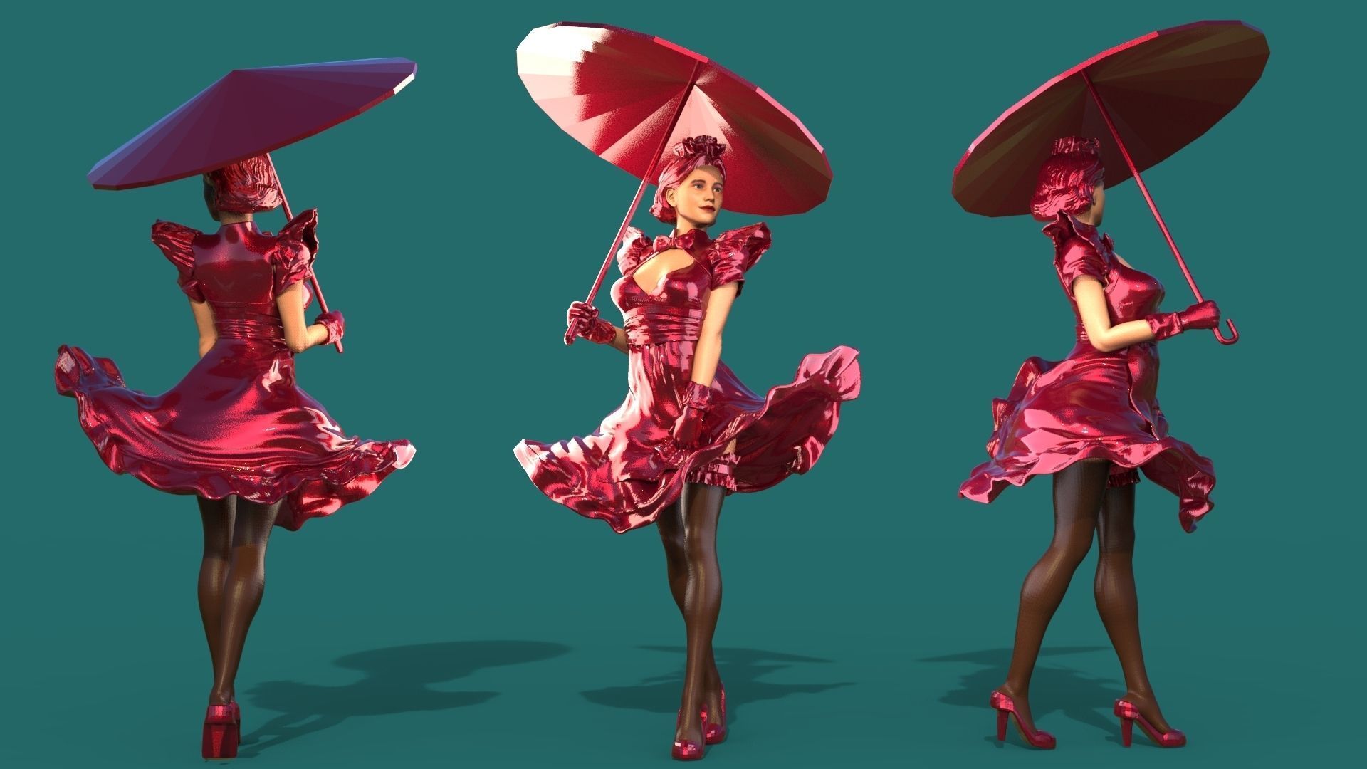 American maid 3D model 3D printable | CGTrader