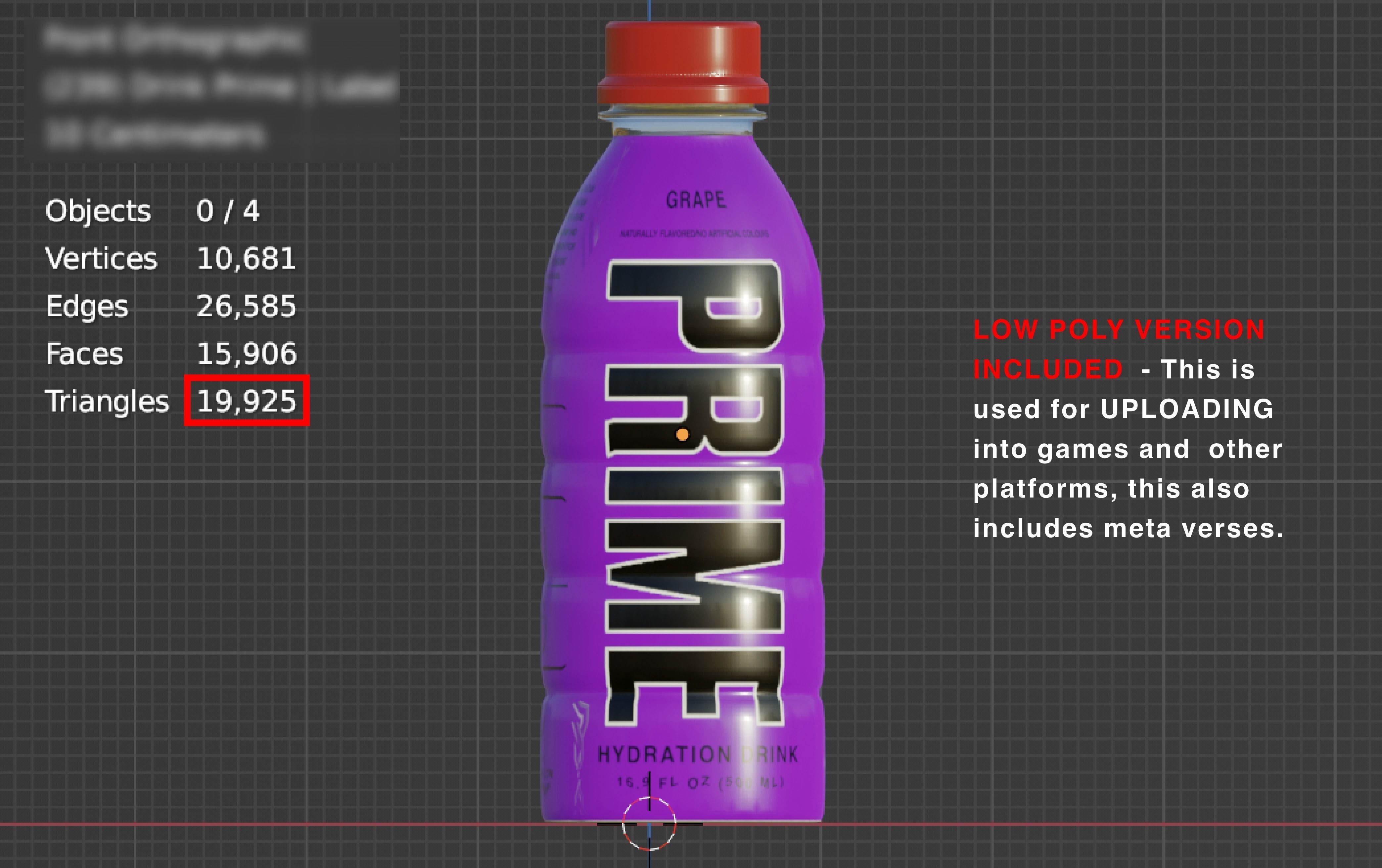 3D model Drink Prime VR / AR / low-poly | CGTrader