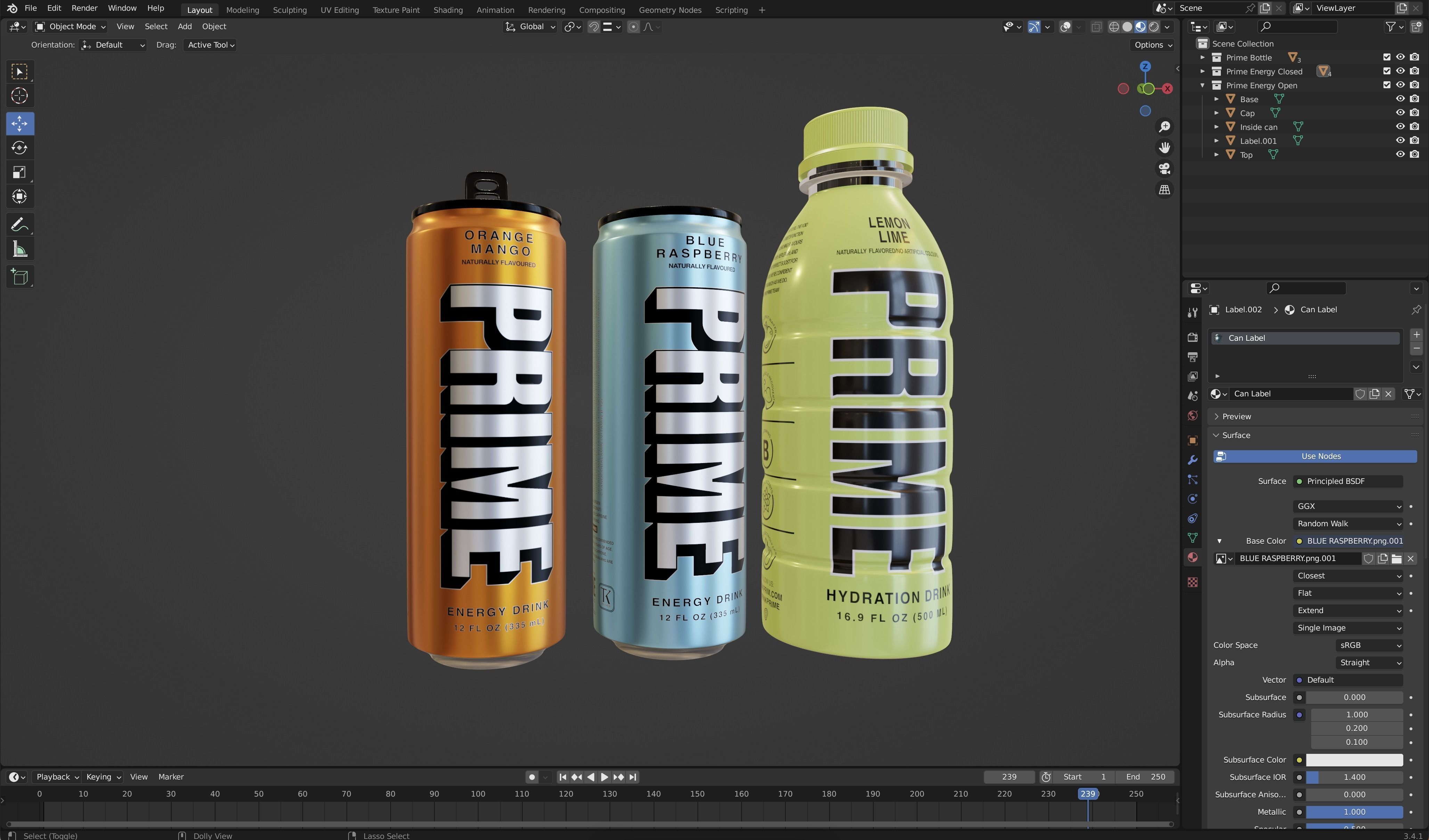 3D model Drink Prime VR / AR / low-poly | CGTrader