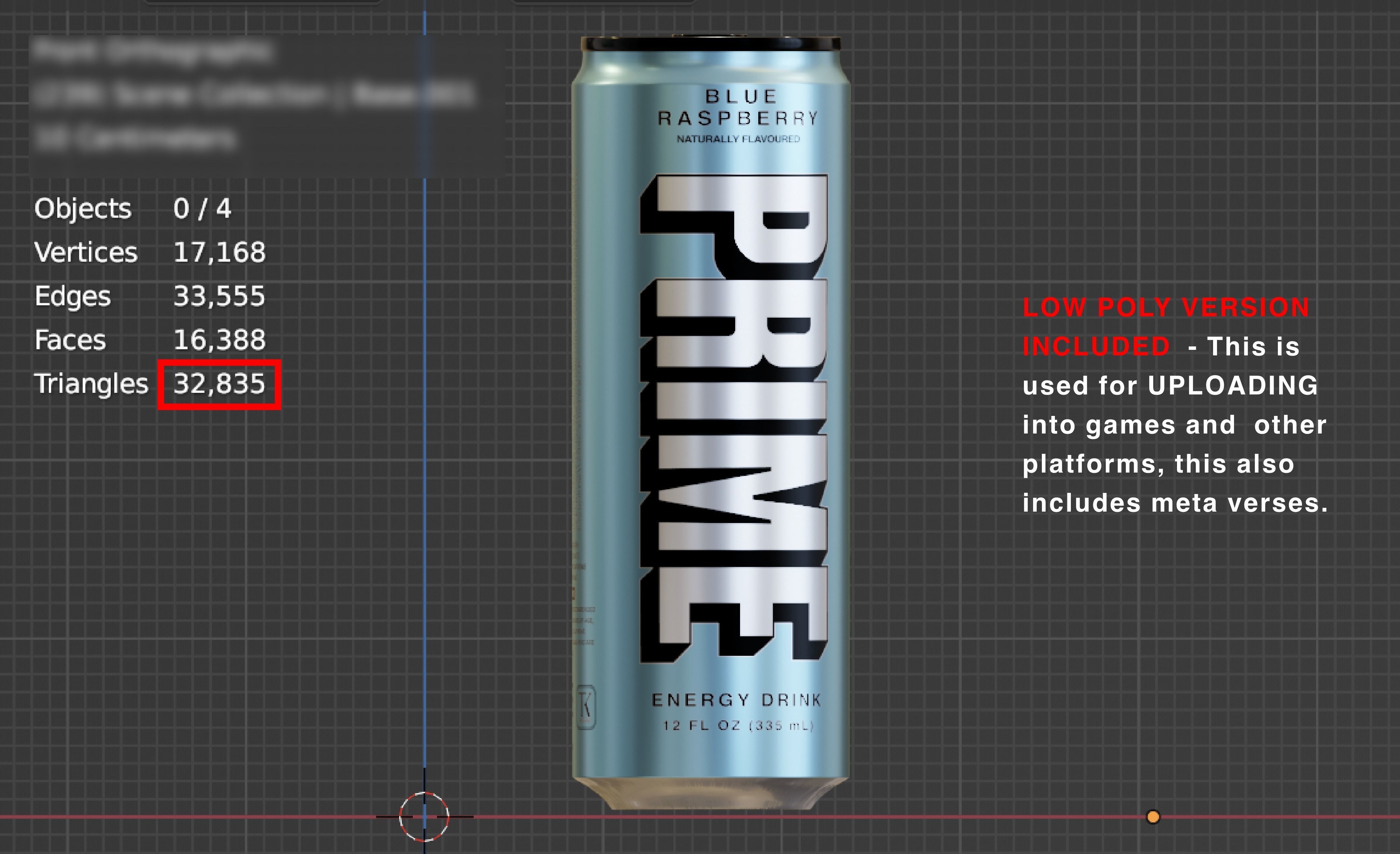 3D model Drink Prime VR / AR / low-poly | CGTrader