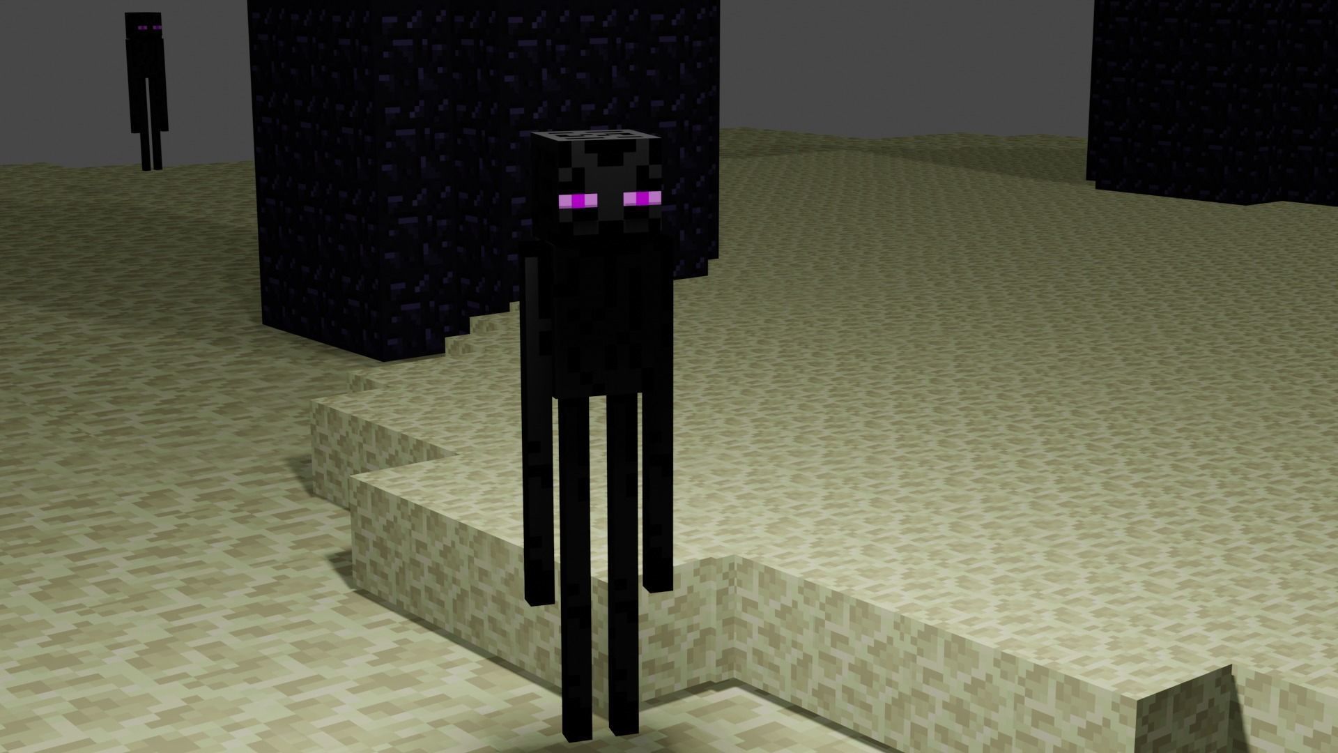 A Minecraft Dimension - The End free 3D model rigged | CGTrader