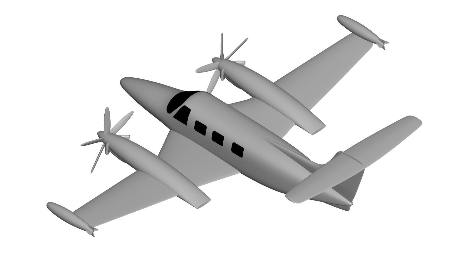Piper PA-42 Cheyenne 3D model | CGTrader