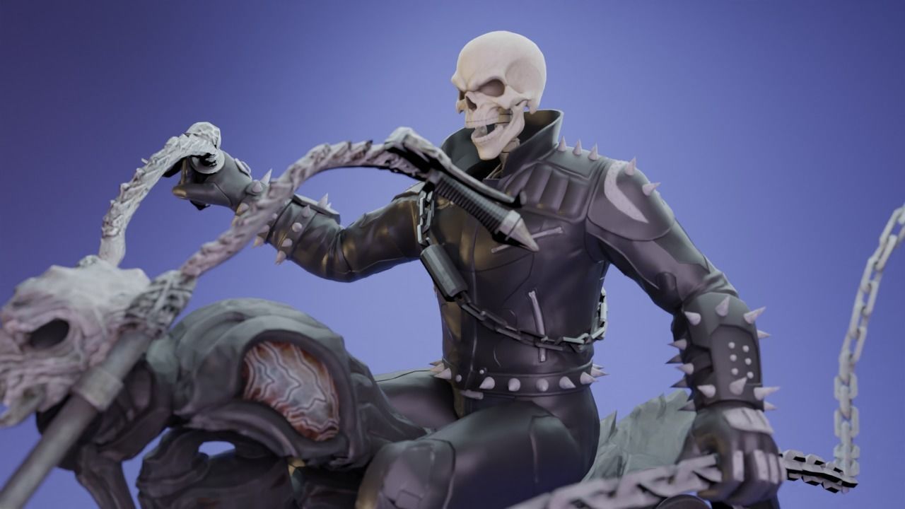 Ghost rider rigged 3D model rigged | CGTrader