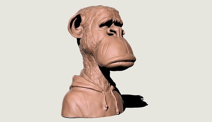 ape nft monkey 1 3D model 3D printable | CGTrader