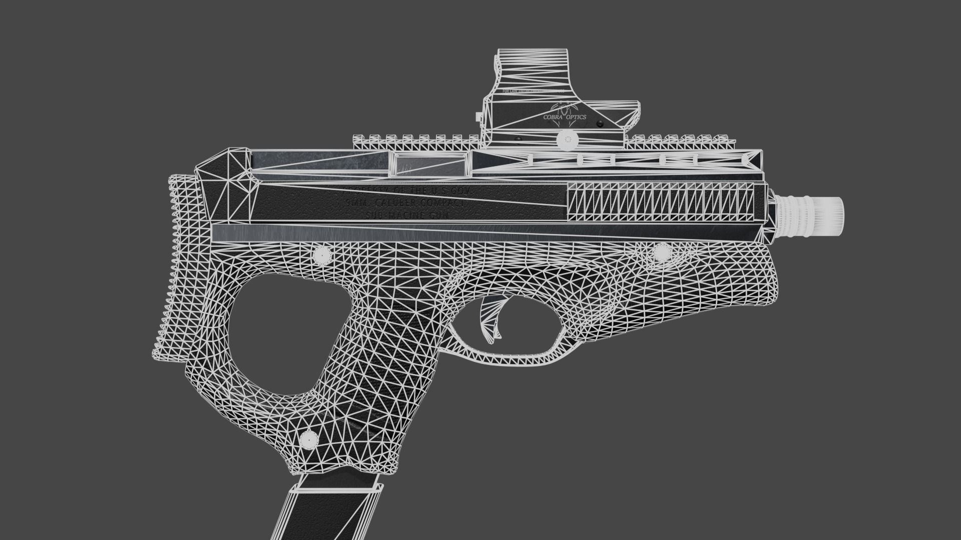 3D model LightWorks Compact SMG VR / AR / low-poly | CGTrader