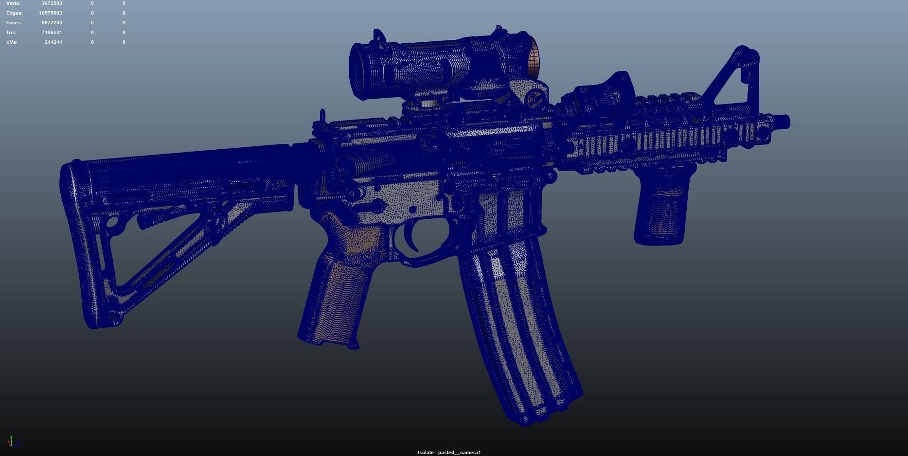 M4 Custom Build Highpoly 3D model | CGTrader