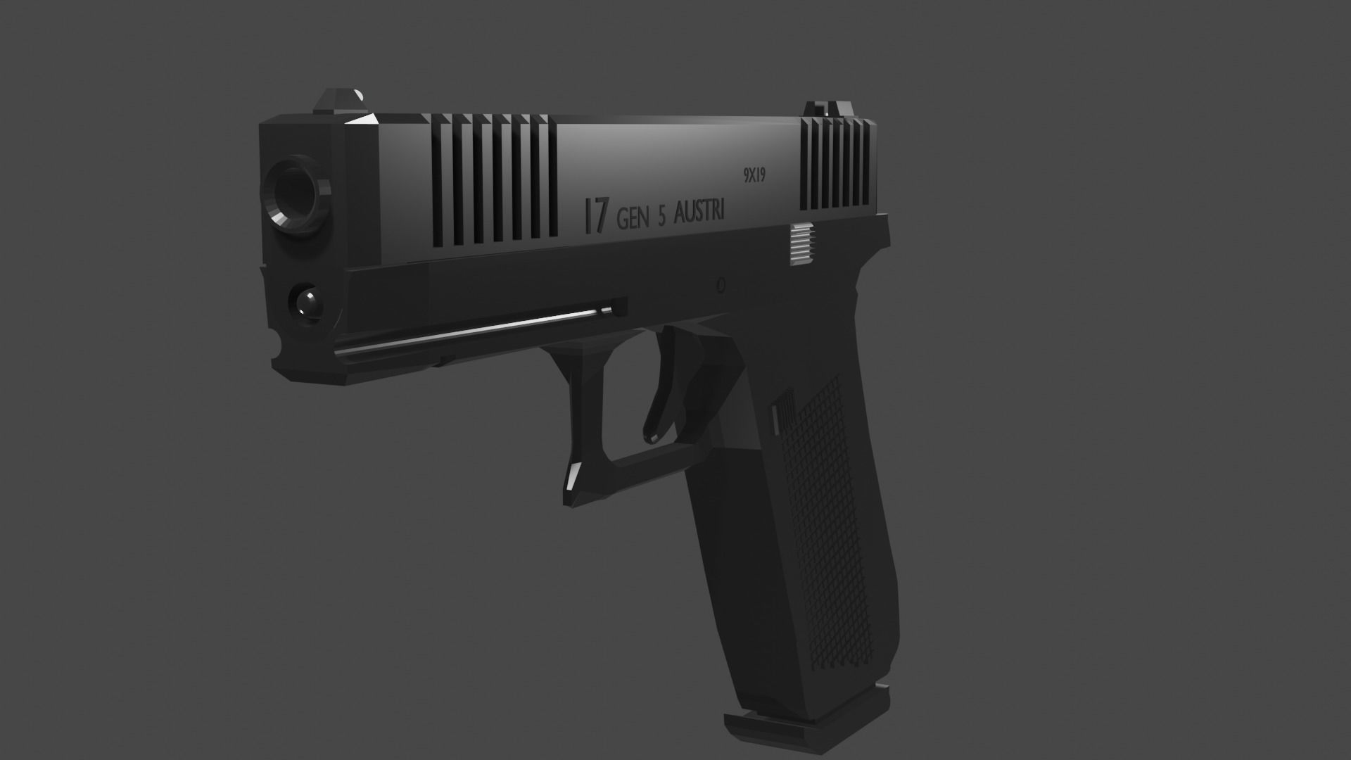 3D model Glock 17 gen 5 low poly VR / AR / low-poly | CGTrader