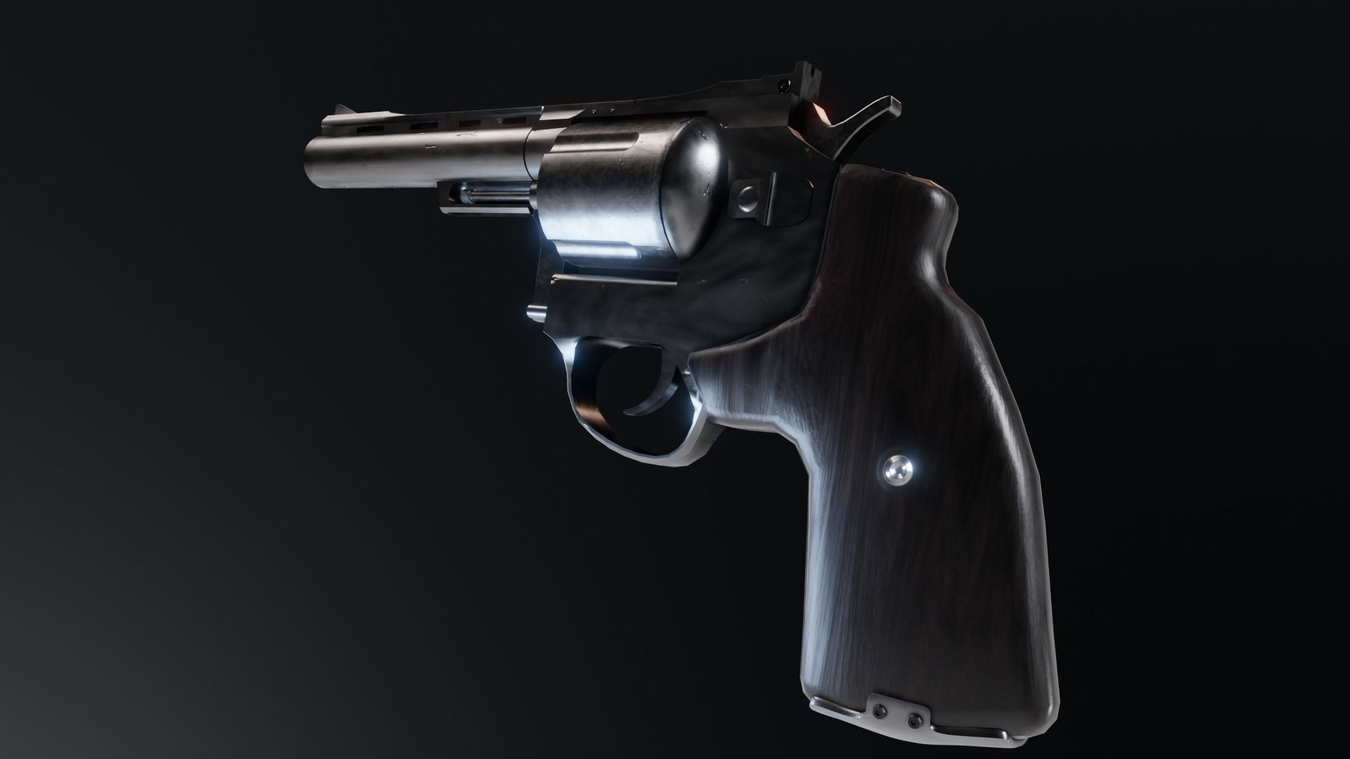 3D model Revolver 357 Magnum Game Ready VR / AR / low-poly | CGTrader