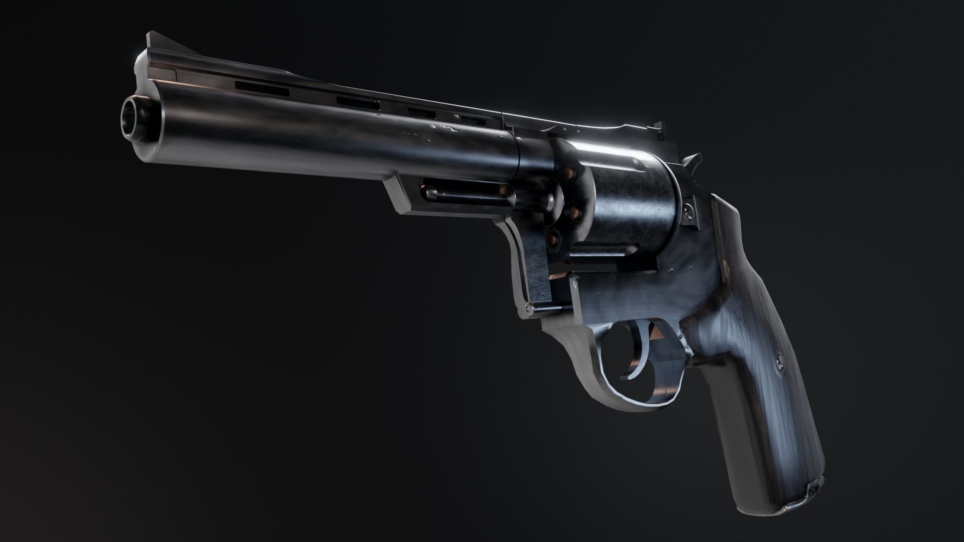 3D model Revolver 357 Magnum Game Ready VR / AR / low-poly | CGTrader