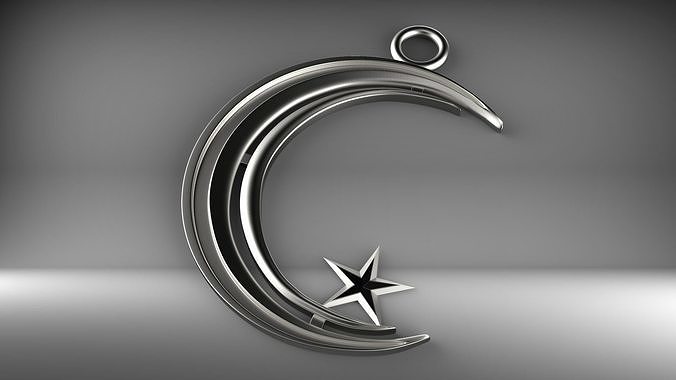 3D model Muslim moon star VR / AR / low-poly | CGTrader