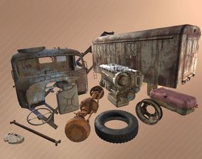 Low-poly Scrap 3D Models | CGTrader