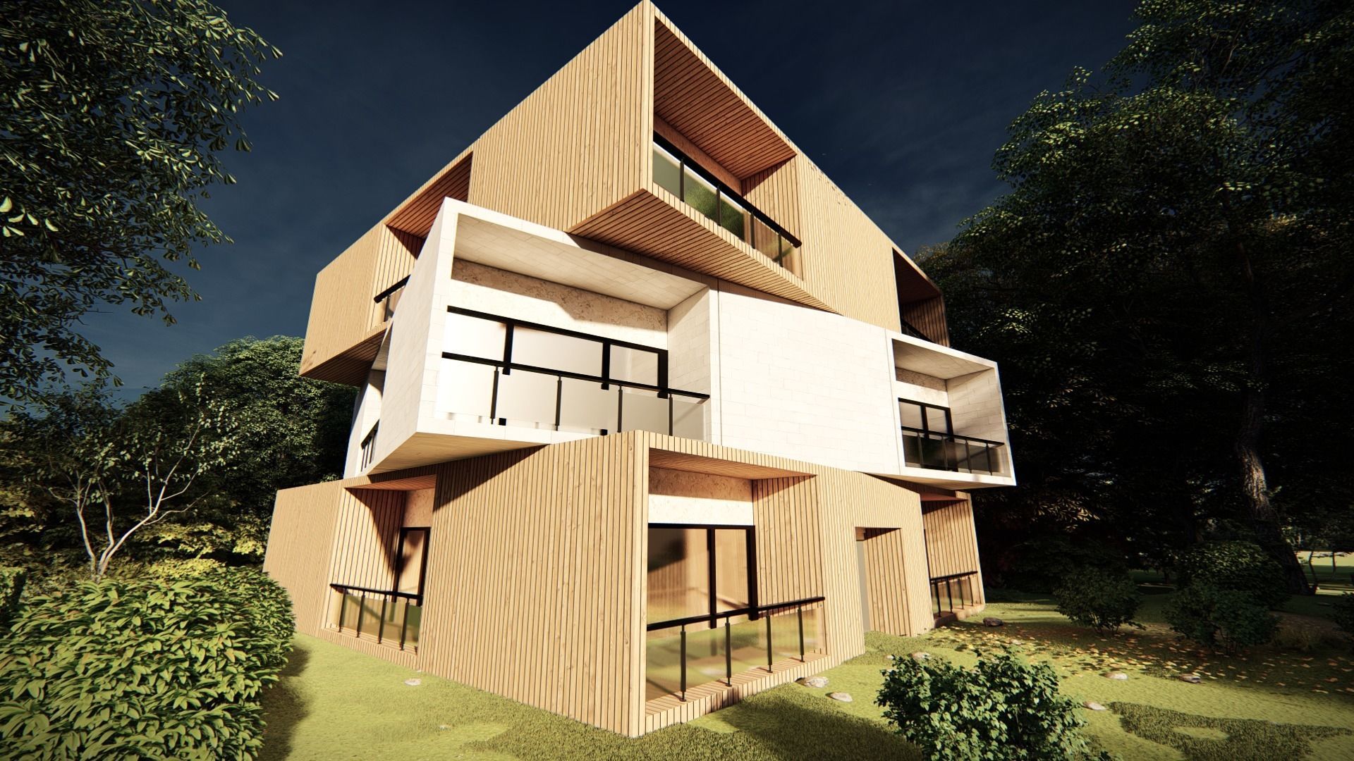 3D model CUBIC HOUSE VR / AR / low-poly | CGTrader