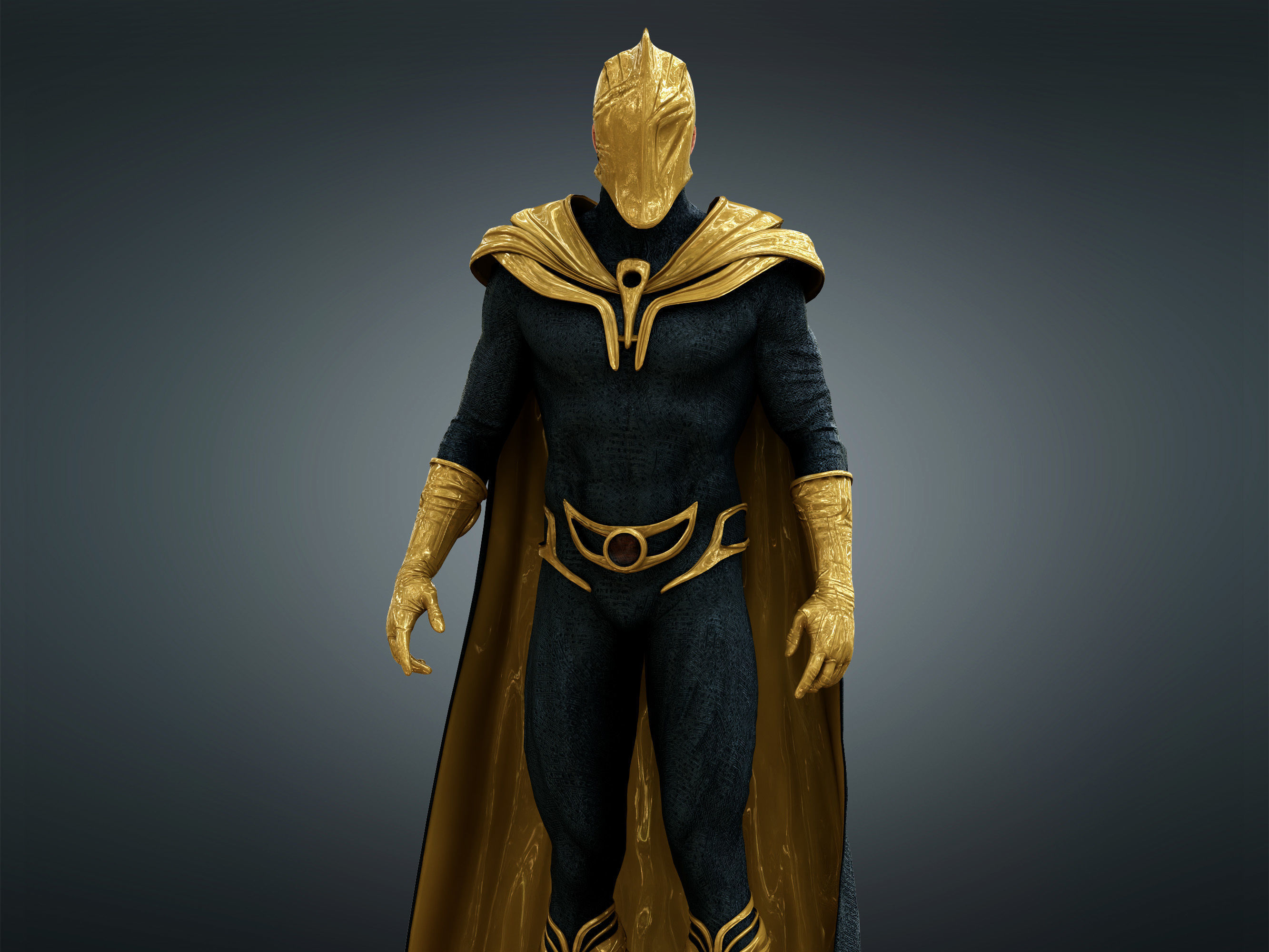 3D model Doctor Fate VR / AR / low-poly rigged | CGTrader