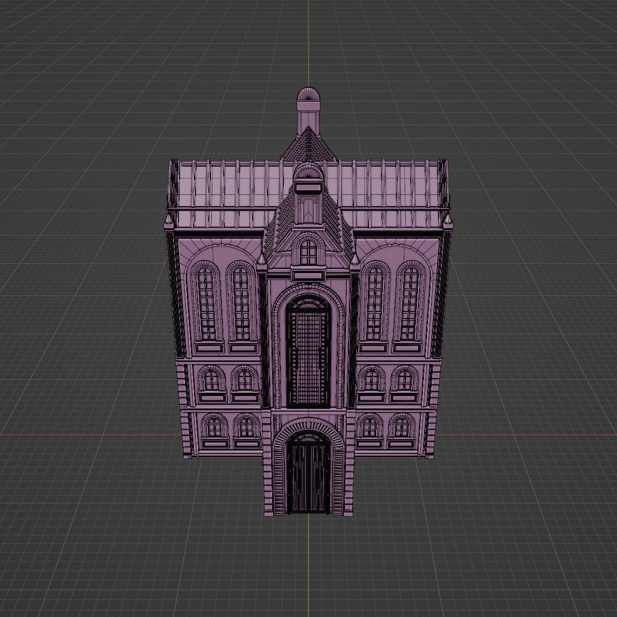 3D model ART DECO STEAMPUNK BUILDING 02 VR / AR / low-poly | CGTrader