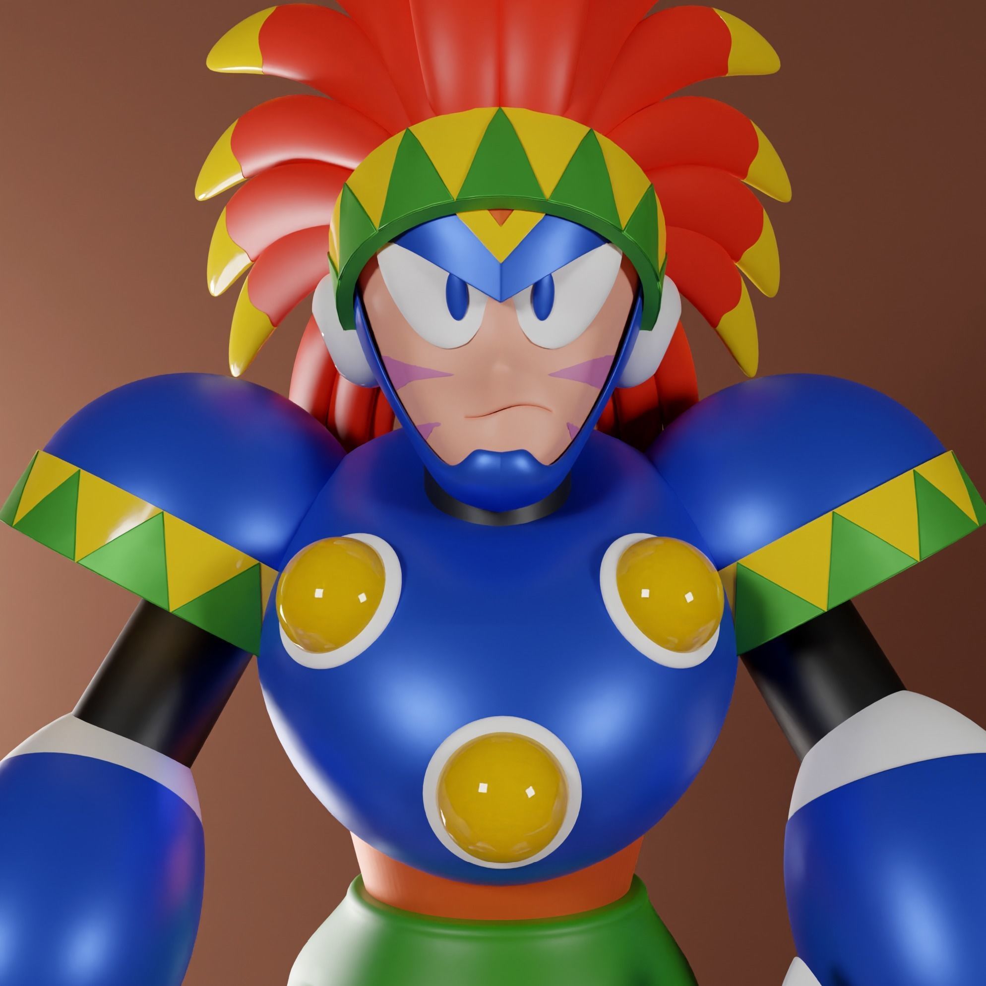 Tomahawk Man Rockman Megaman Famicom nes 3D model 3D model | CGTrader