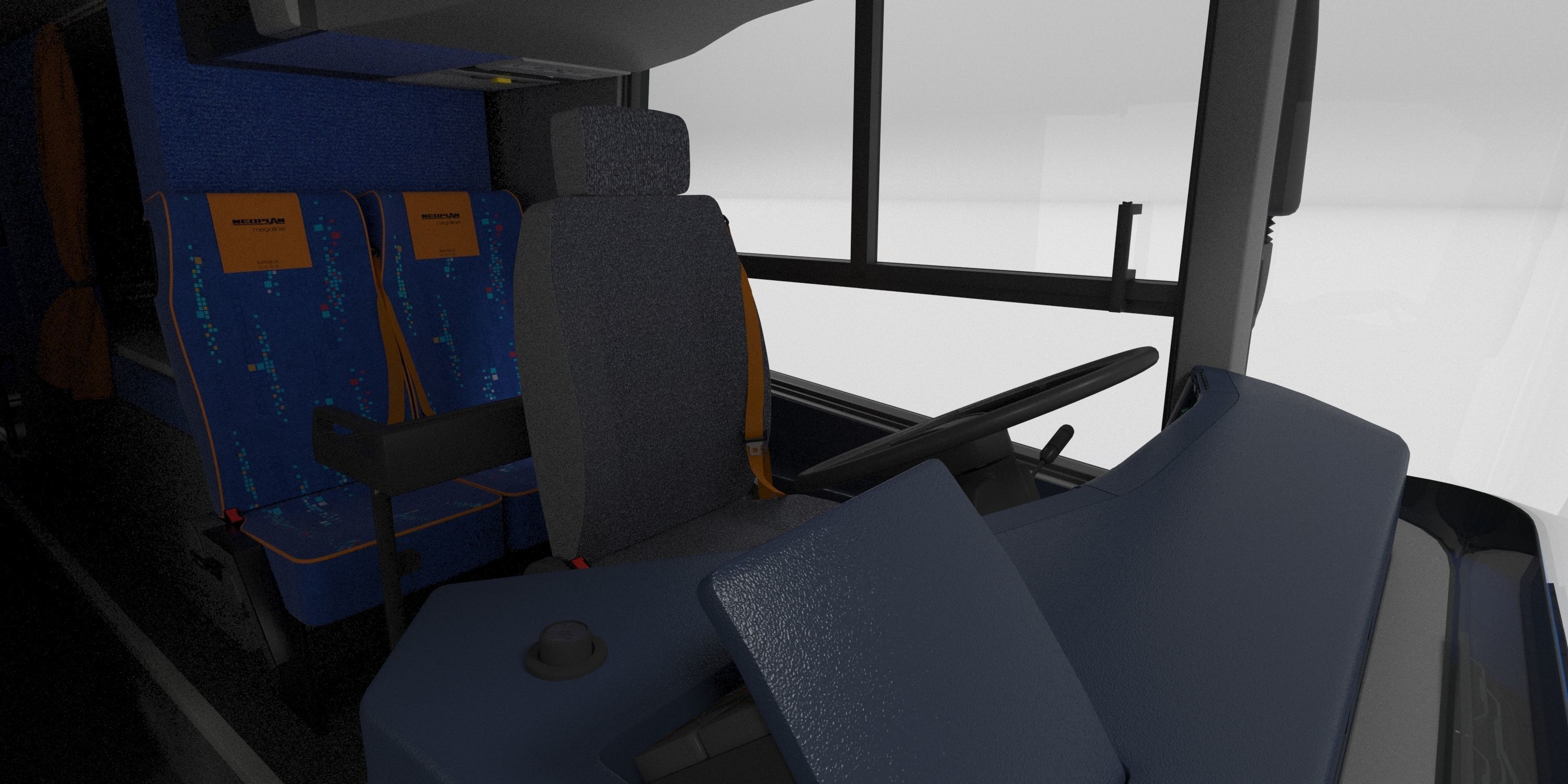 Neoplan Megaliner N128 2000 3D model | CGTrader