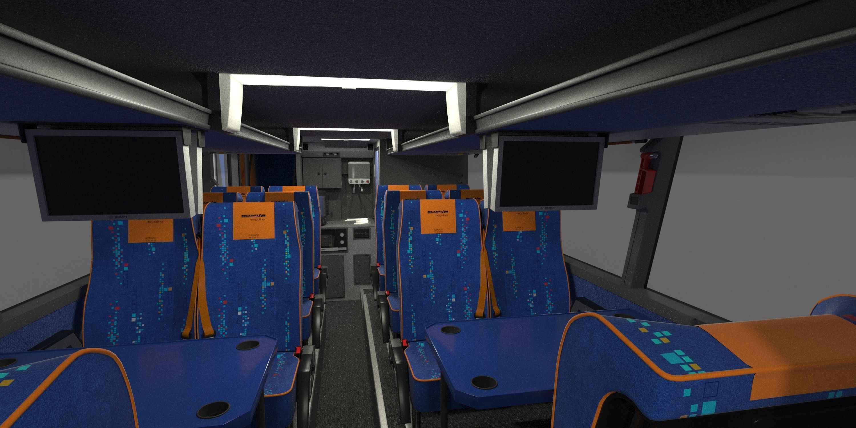 Neoplan Megaliner N128 2000 3D model | CGTrader
