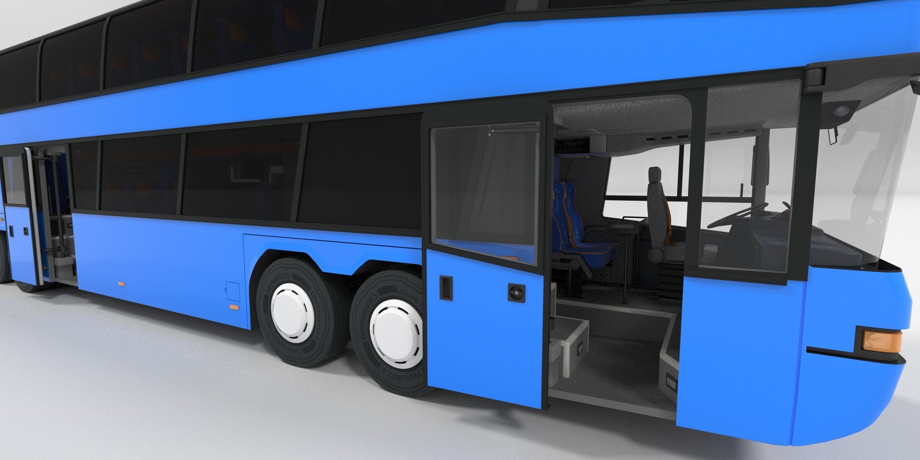 Neoplan Megaliner N128 2000 3D model | CGTrader