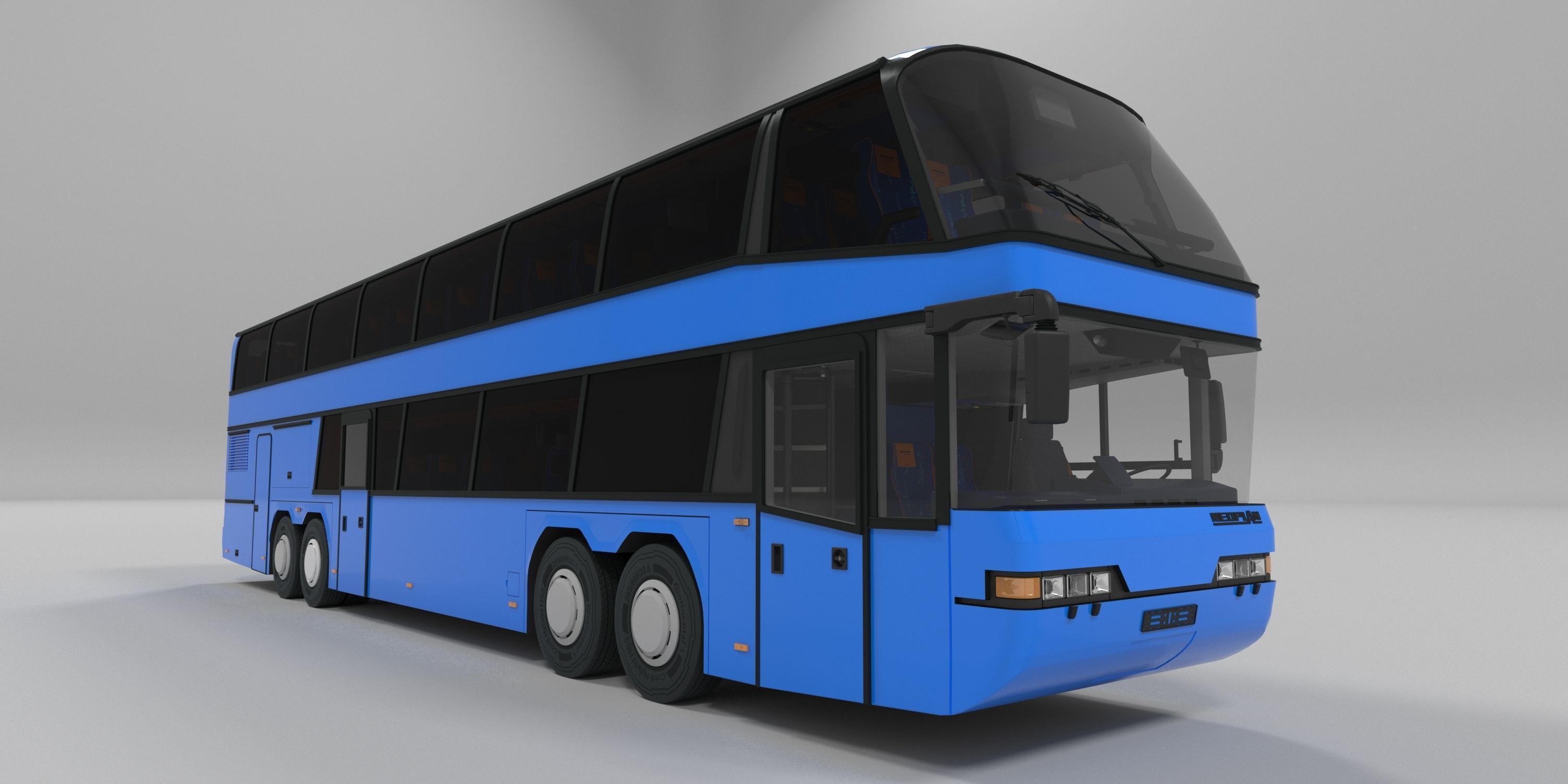 Neoplan Megaliner N128 2000 3D model | CGTrader