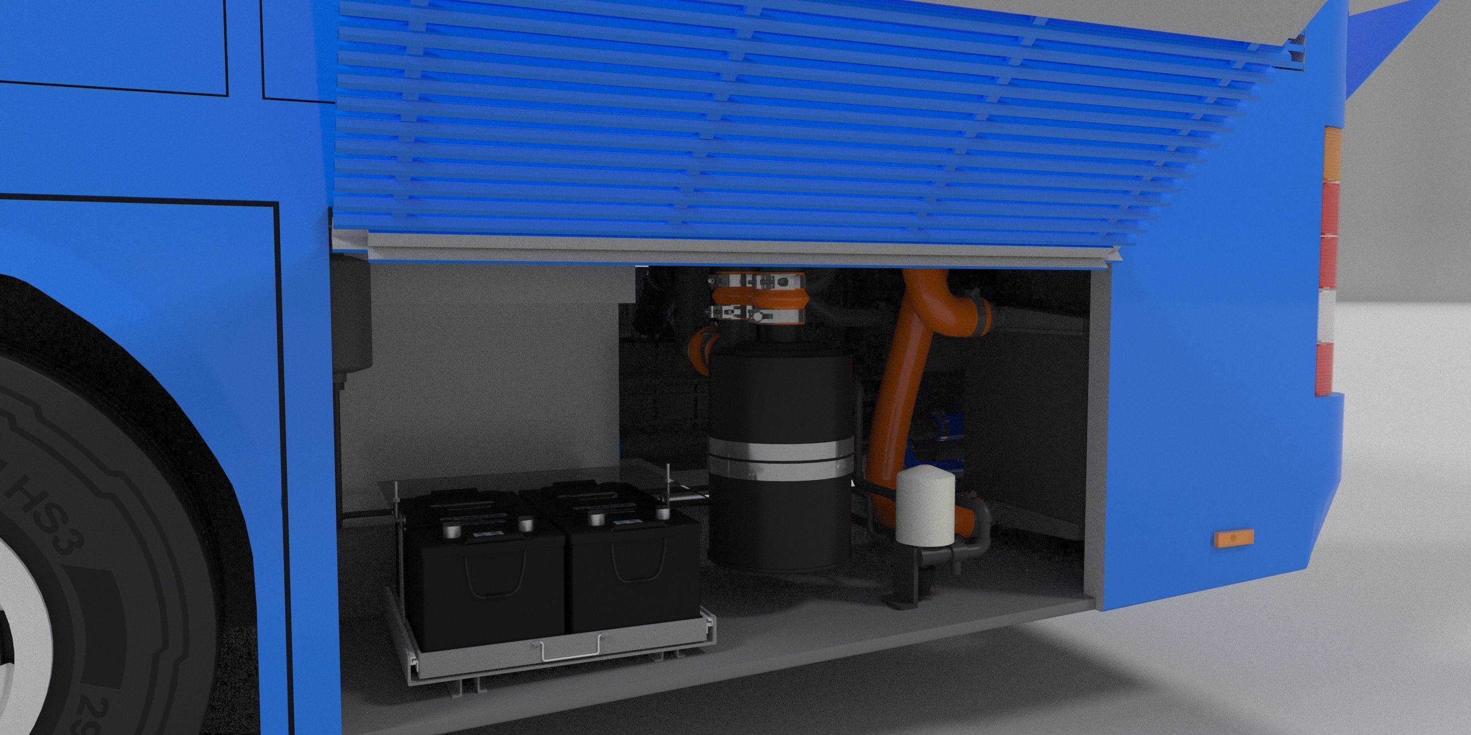 Neoplan Megaliner N128 2000 3D model | CGTrader