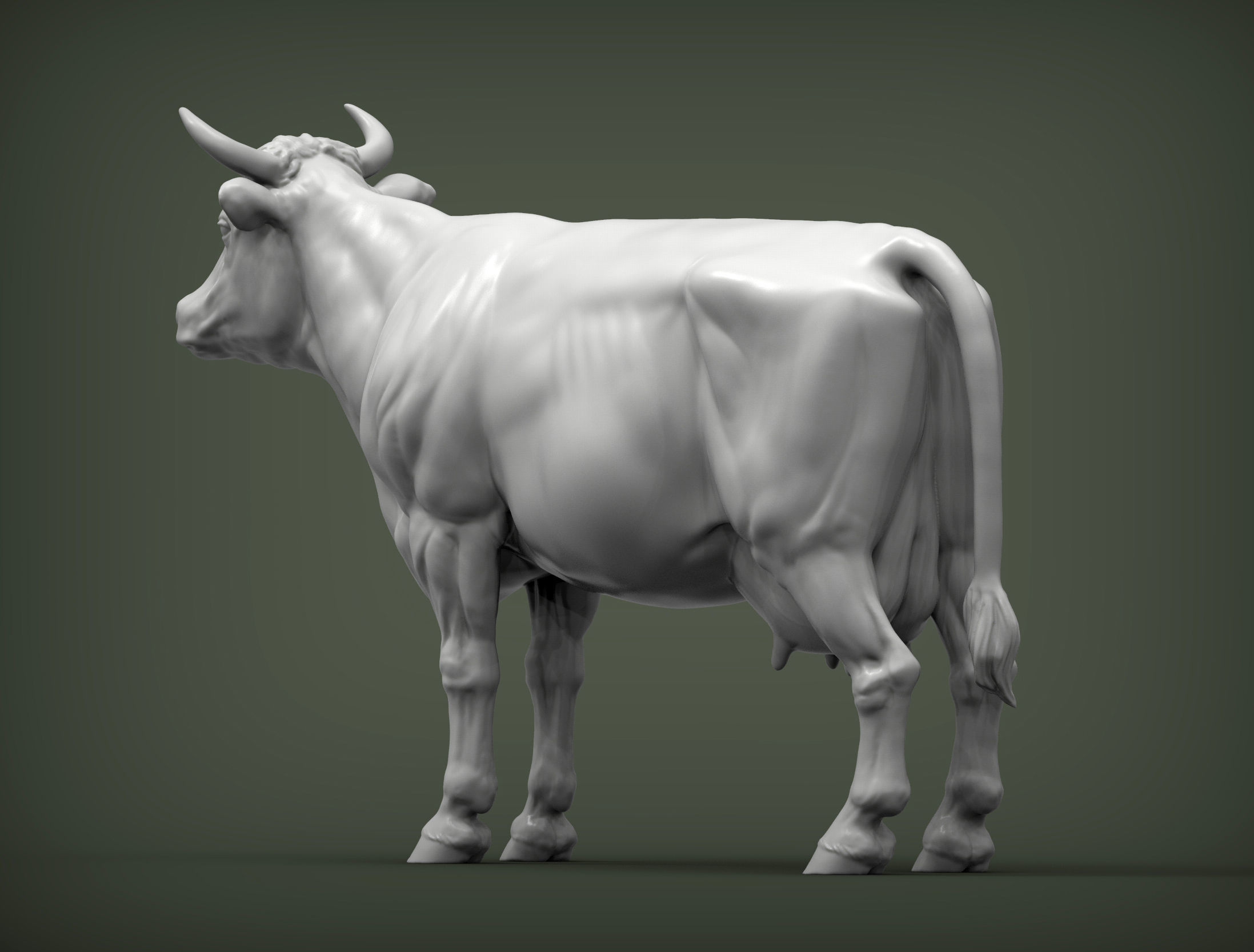 Cow 3D print model 3D model 3D printable | CGTrader